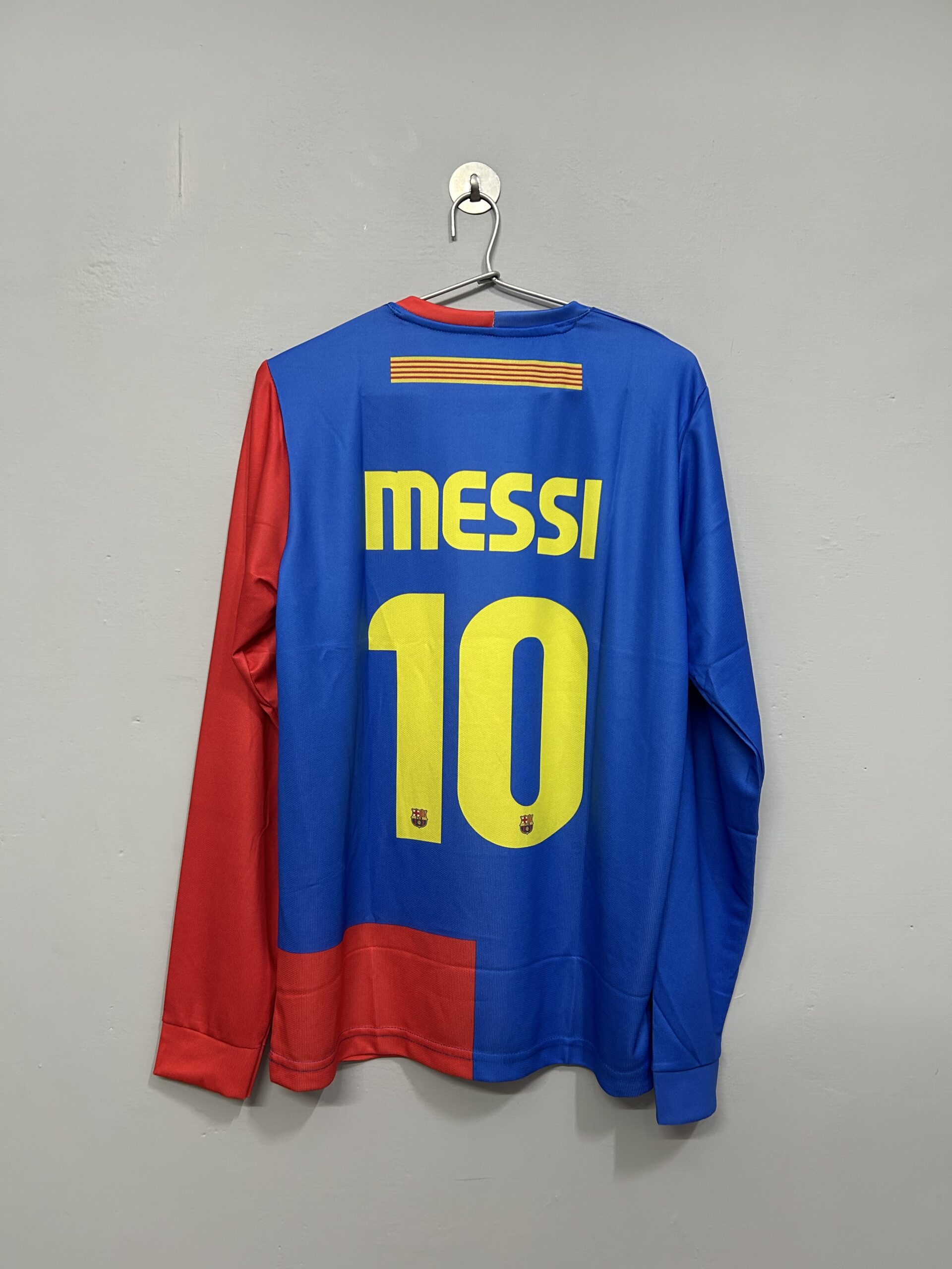 BARCELONA (2008/2009) HOME KIT FULL SLEEVE EMBROIDERY MODEL (MESSI ...